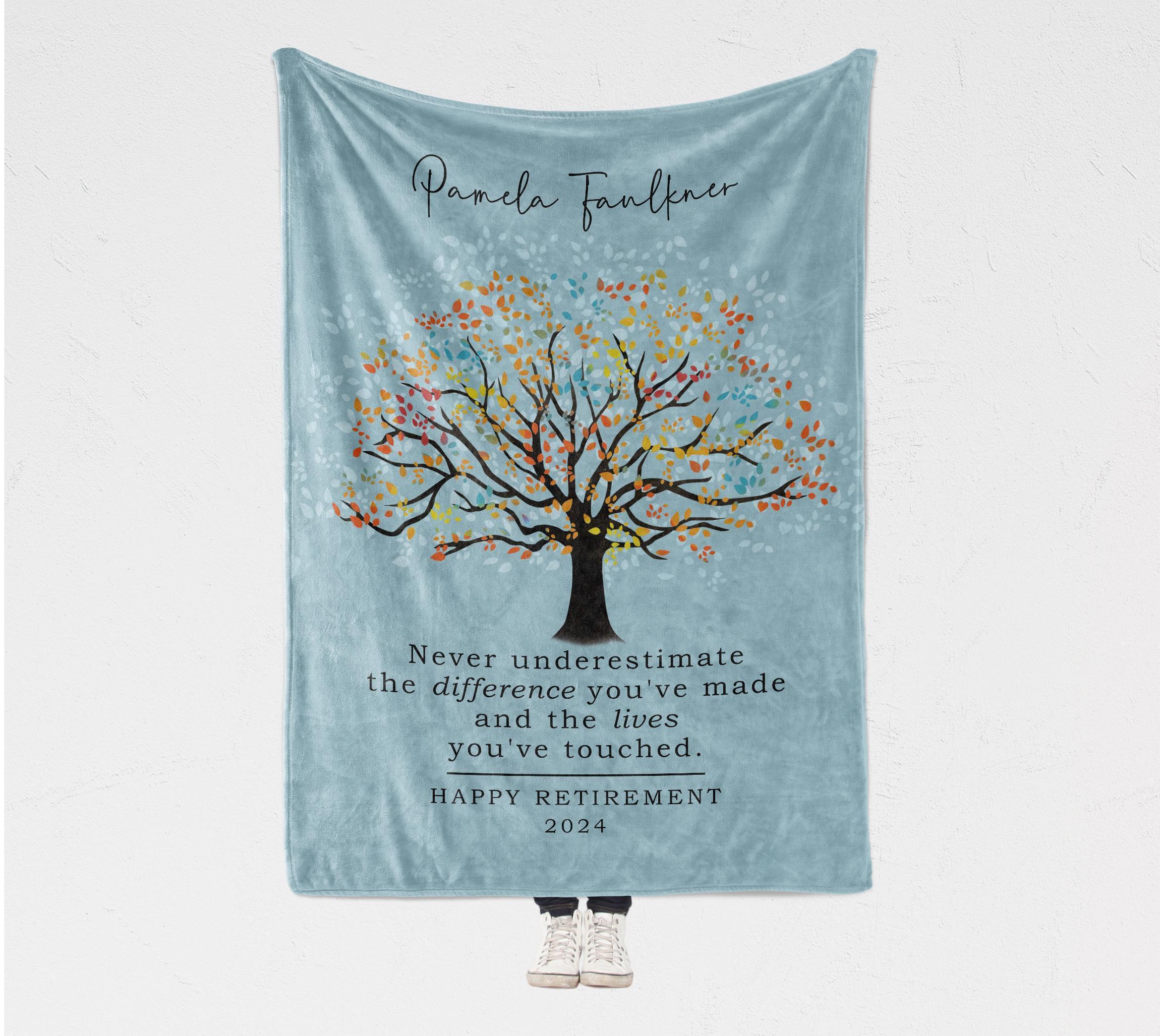 Retirement Blanket Personalized, Coworker Retirement, Nurse Retiring ...