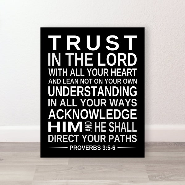 Proverbs 3 5 6 - Etsy