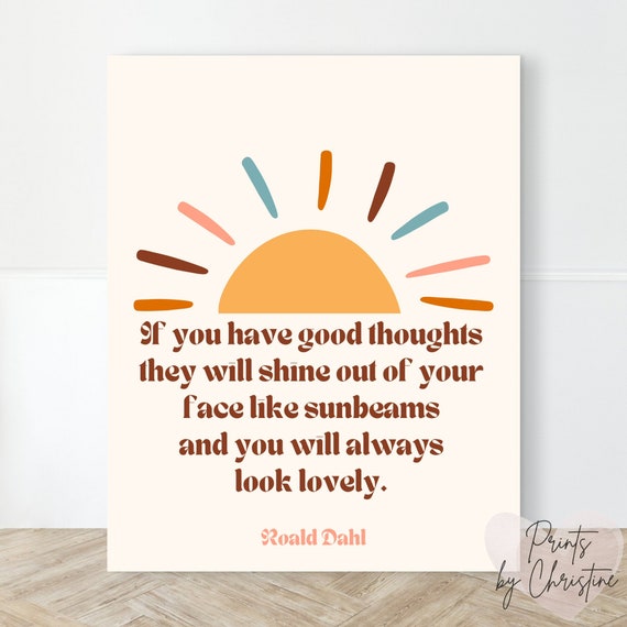 If You Have Good Thoughts RETRO VINTAGE Inspirational Print - Etsy