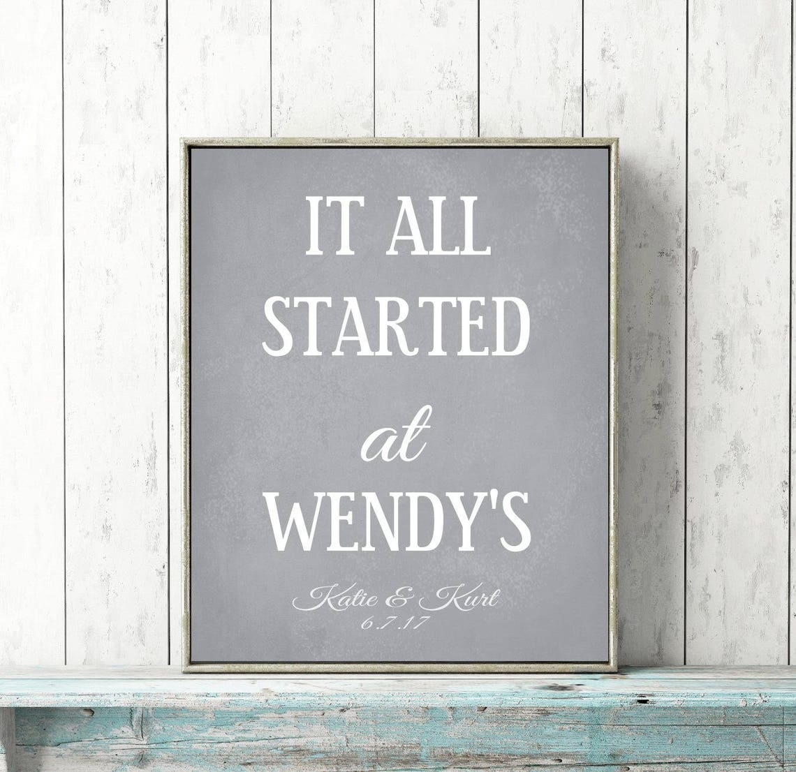 It All Started at Personalized Engagement Gift Your CUSTOM - Etsy Australia