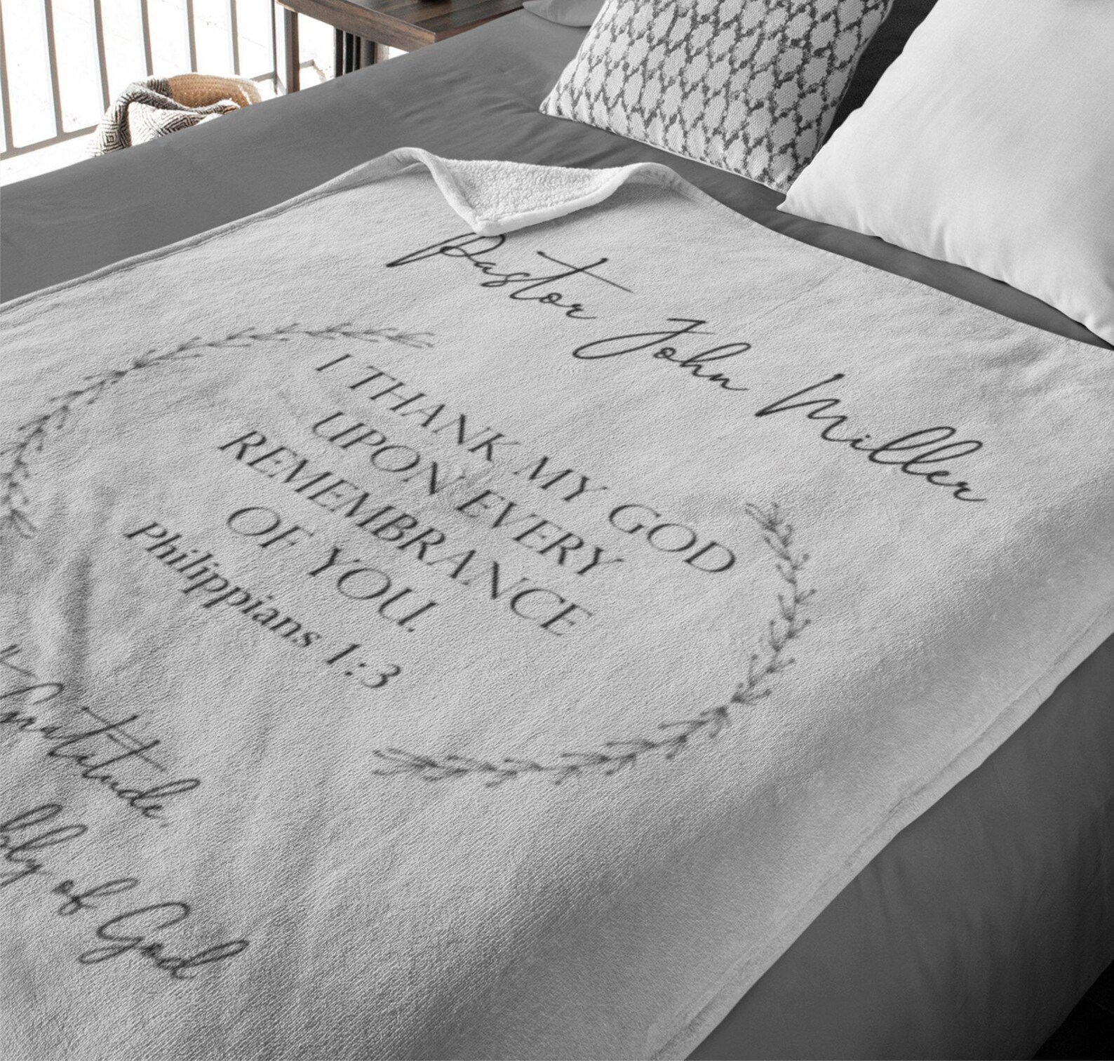Pastor Retirement Gift, Pastor Appreciation Gift Personalized Blanket ...