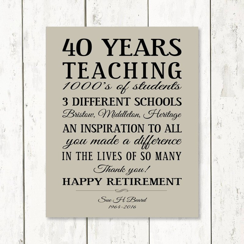 Teacher Retirement - Etsy