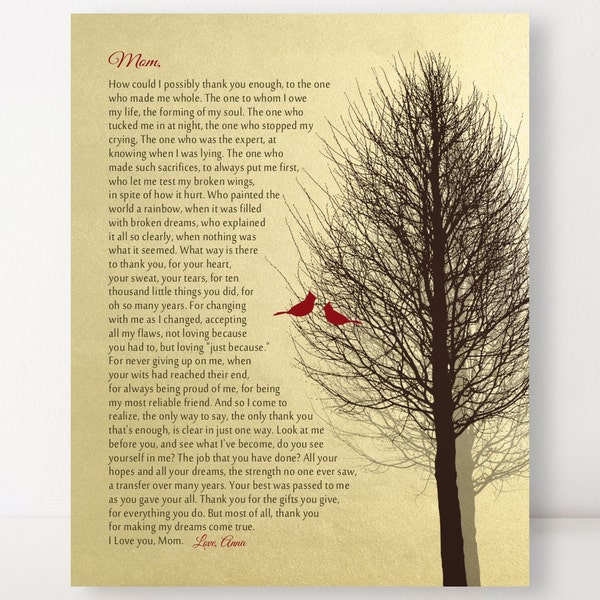 Cardinal Poem - Etsy