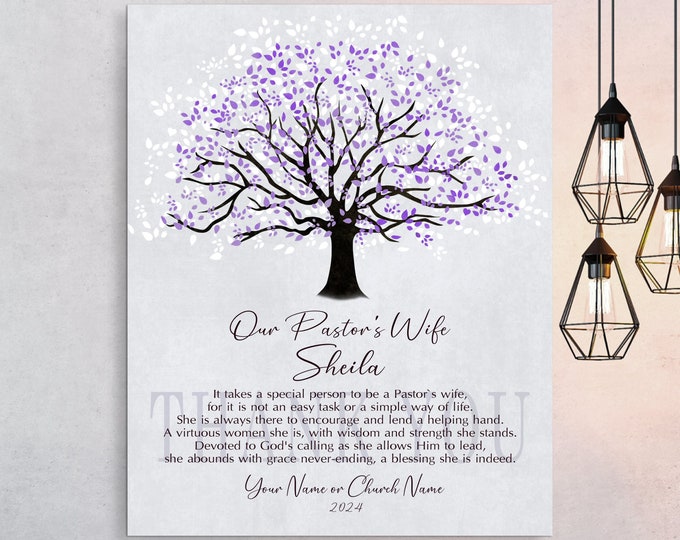 Pastor's Wife First Lady Personalized Appreciation Name Poem Gift Thank ...