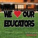 We Love Our Teachers - Staff Appreciation - Red/black Sequins EZ Set - Yard Sign Set - Etsy