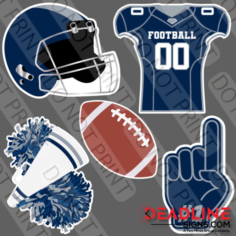 Customizable Football Team Half Sheet Bundle 5 Piece - Etsy