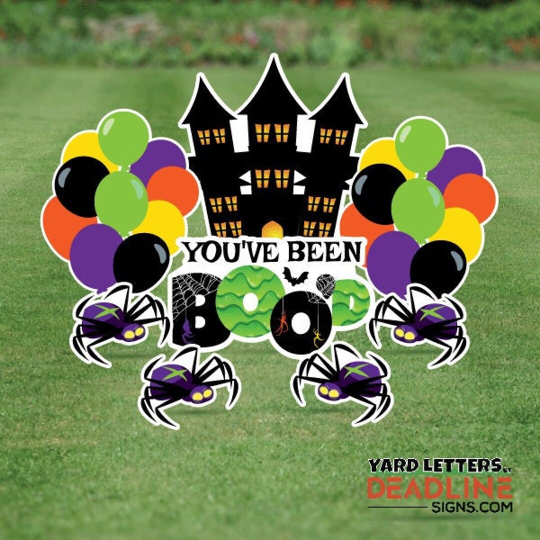 Halloween - You've Been Boo'd - Slime - Half Sheet Bundle - 8 Piece ...