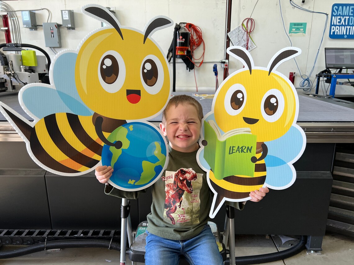 School Themed Bees Half Sheet Bundle 6 Piece Yard Sign Set - Etsy