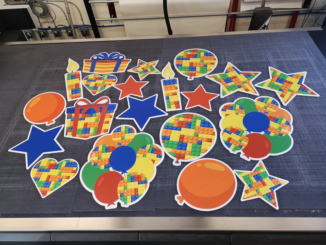 Building Blocks - Decorations - Full Sheet Bundle - 21 Piece Yard Sign ...