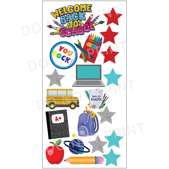 Welcome Back to School Full Sheet Bundle 20 Piece Yard | Etsy