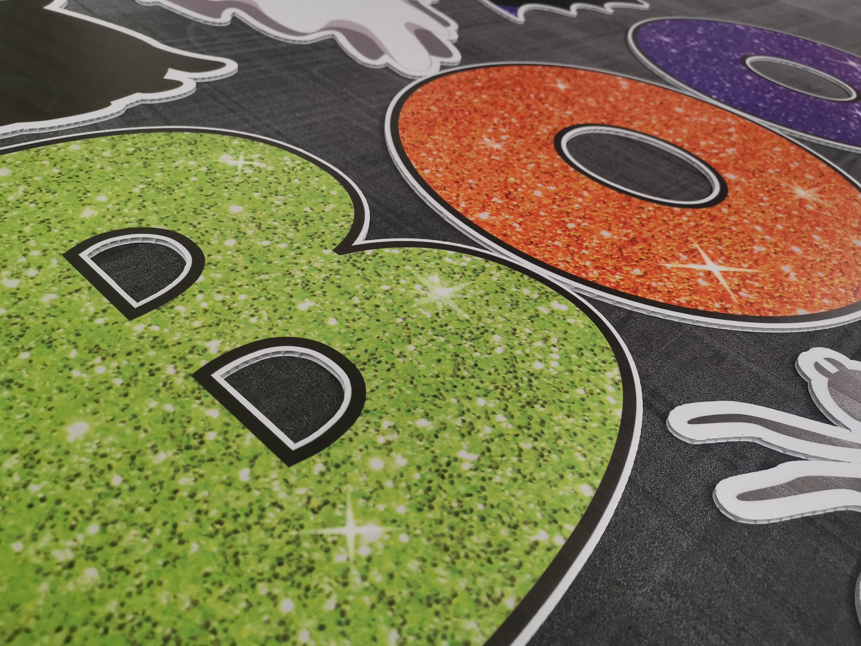 Boo Glitter Half Sheet Bundle 10 Piece Yard Sign Set - Etsy
