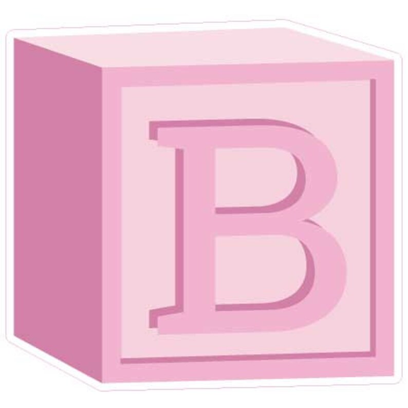 Pink and Blue Baby Block Sign Bundle - 10 Piece Yard Sign Set - Etsy