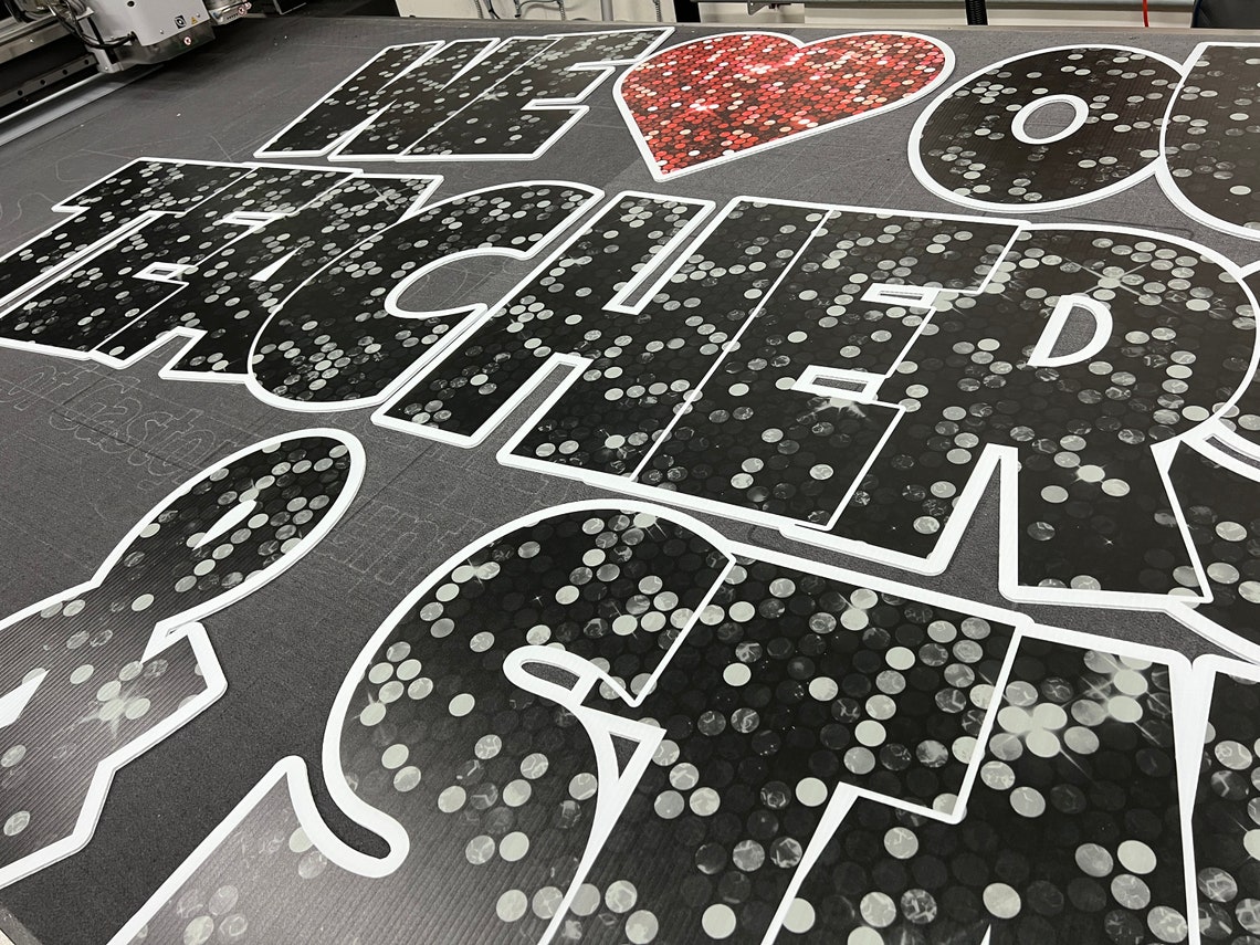 We Love Our Teachers Staff Appreciation Red/black Sequins - Etsy