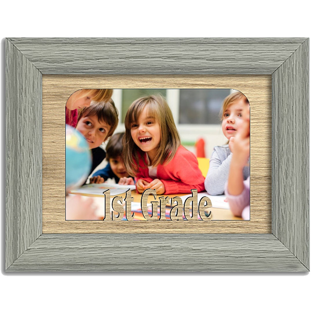 Personalized School Frame 1st Grade Picture Frame - Holds 4x6 Photo ...