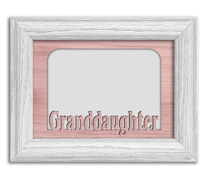 Granddaughter Tabletop Picture Frame - Holds 4x6 Photo - Multiple Color ...