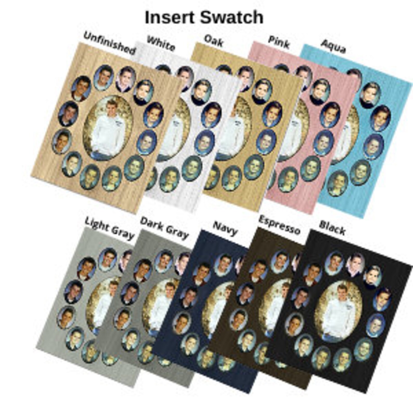 School Years Picture Frame 10 Color Options shown With | Etsy