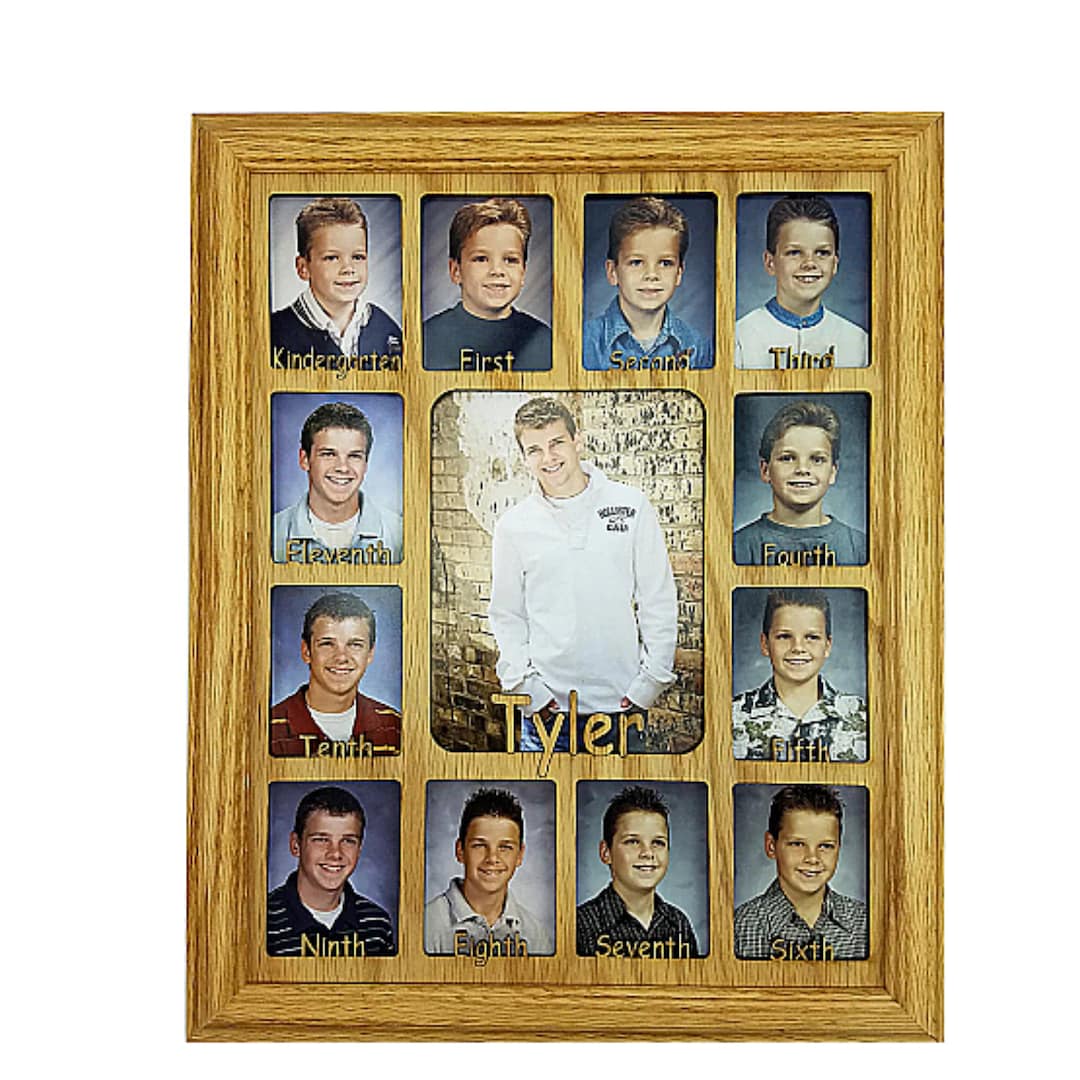 School Years Picture Frame Personalized With Any Name 10 Color Choices ...