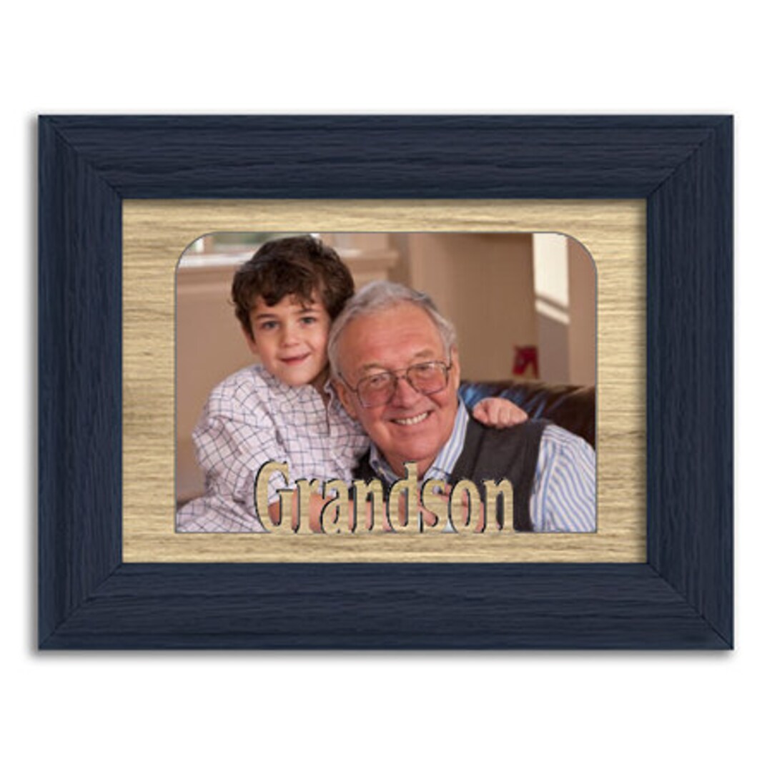 Grandson Tabletop Picture Frame Holds 4x6 Photo Multiple Color Options ...