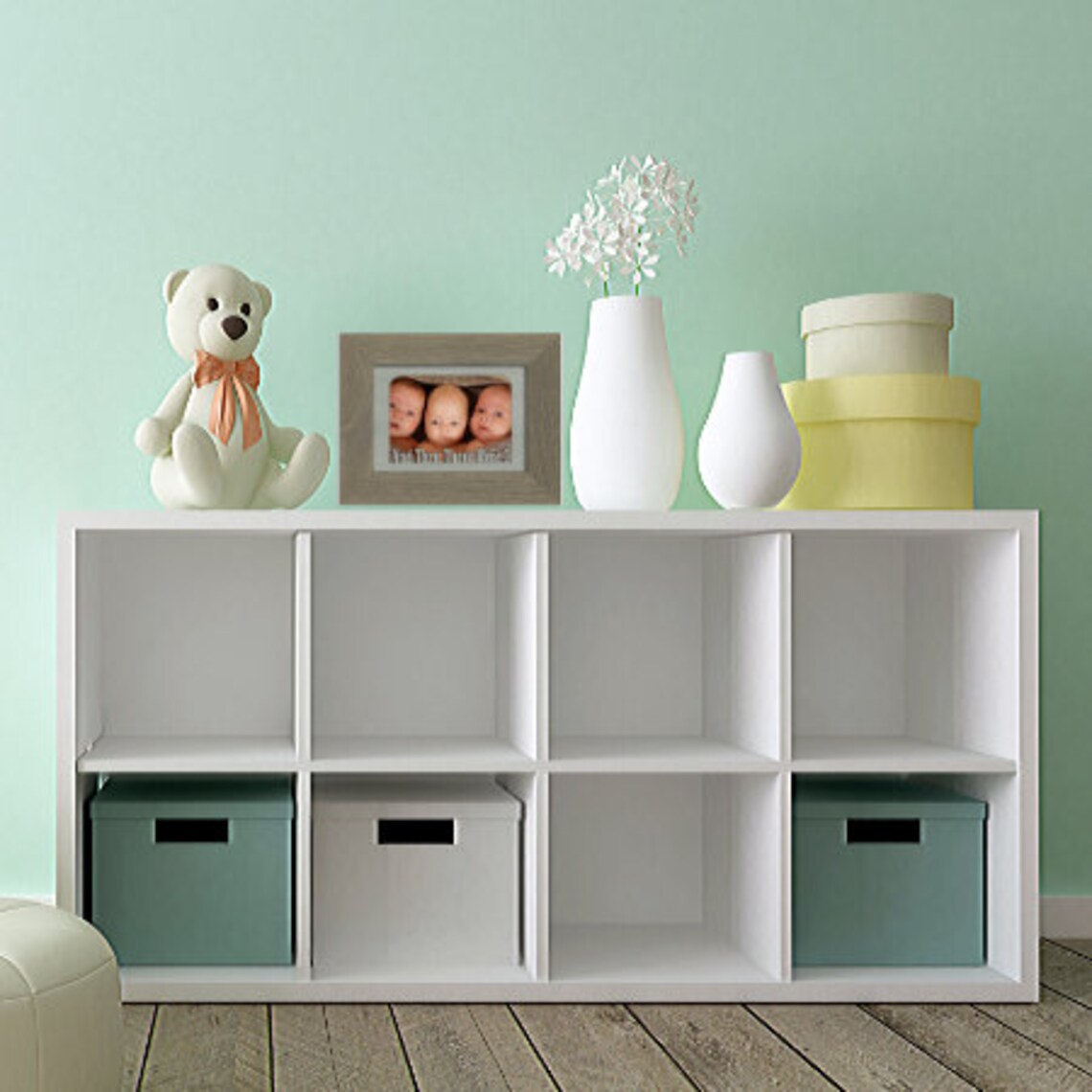 And Then There Were 3 Tabletop Baby Picture Frame - Holds 4x6 Photo ...