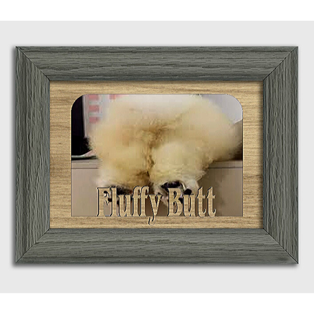 Fluffy Butt Tabletop Picture Frame Pet Photo Frame Holds | Etsy