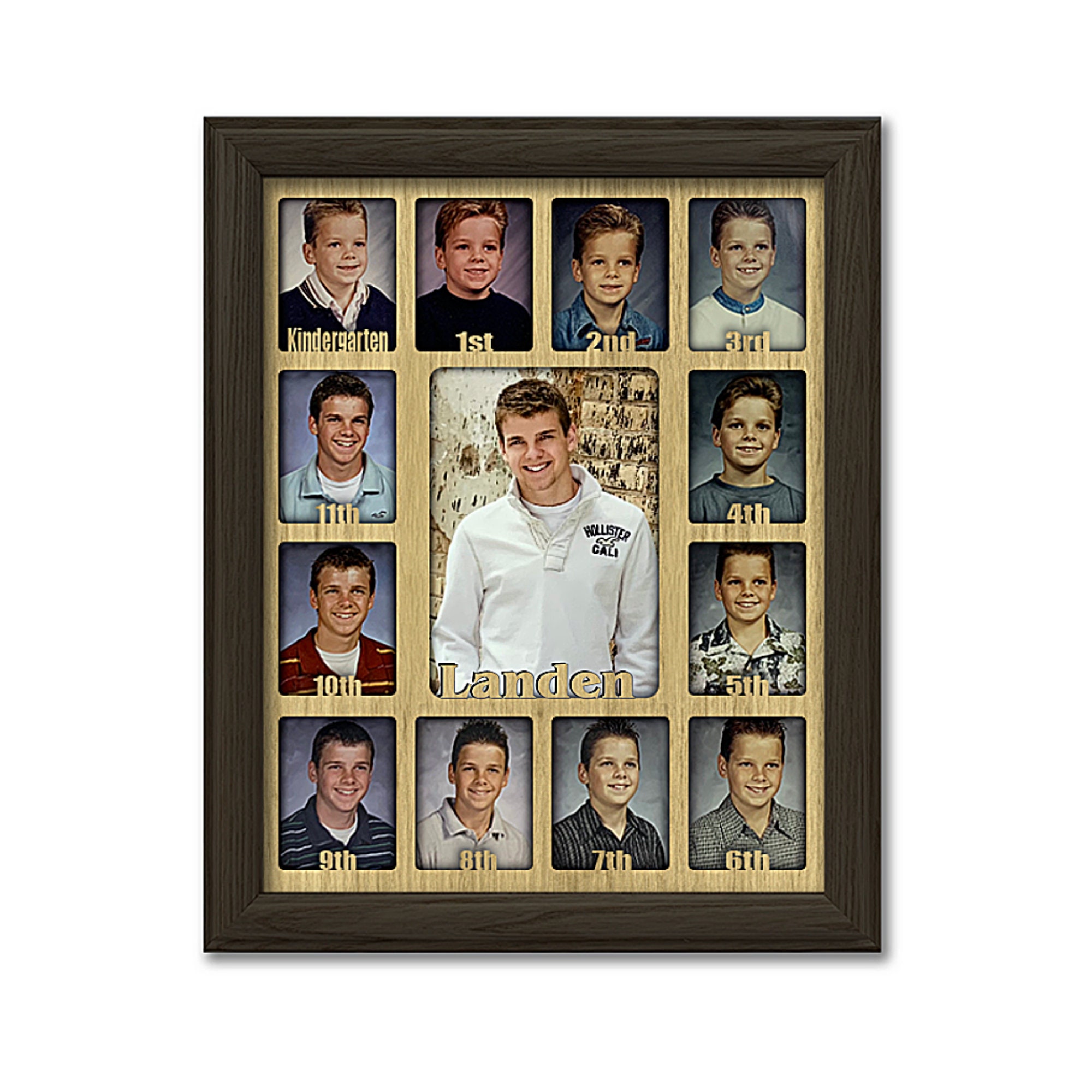 School Years Picture Frame Personalized Holds Twelve - Etsy