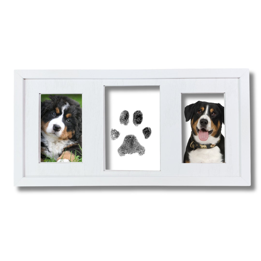 Pet First Year Paw Print Picture Frame Kit Safe No Mess Inkless Pad ...