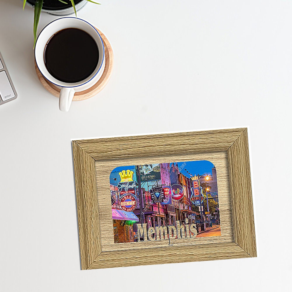 Memphis Tennessee Hometown City Picture Frame Vacation | Etsy