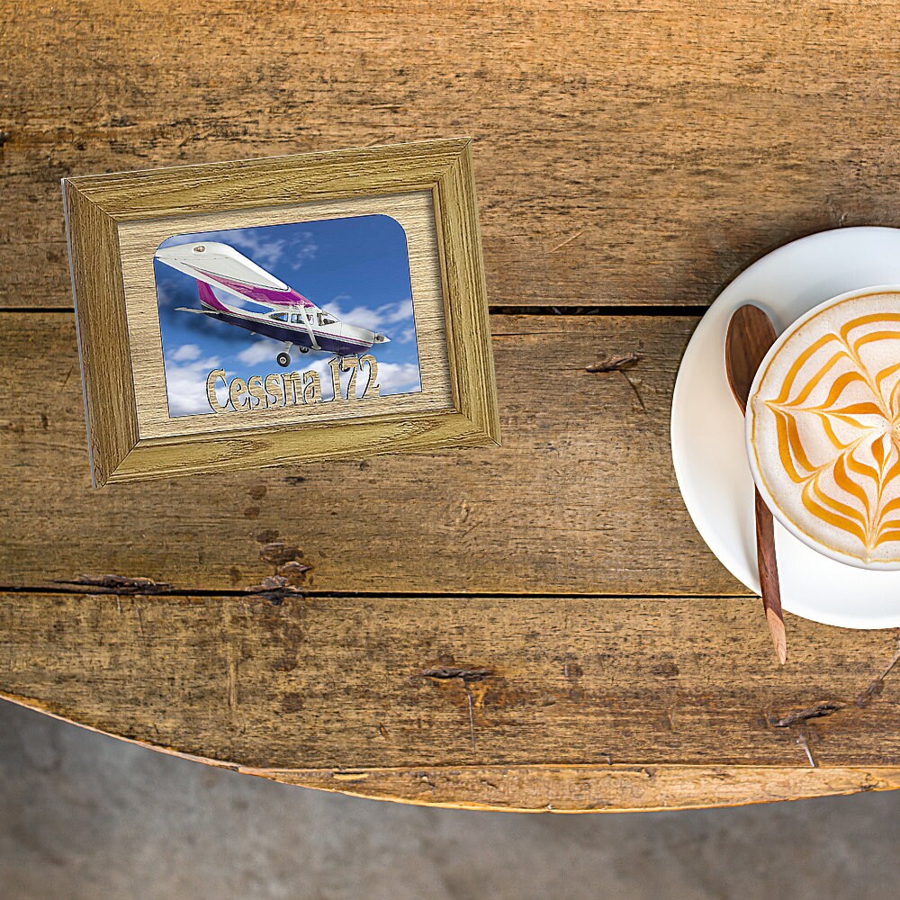 Cessna 172 Tabletop Picture Frame - Holds 4x6 Photo - Multiple Color ...