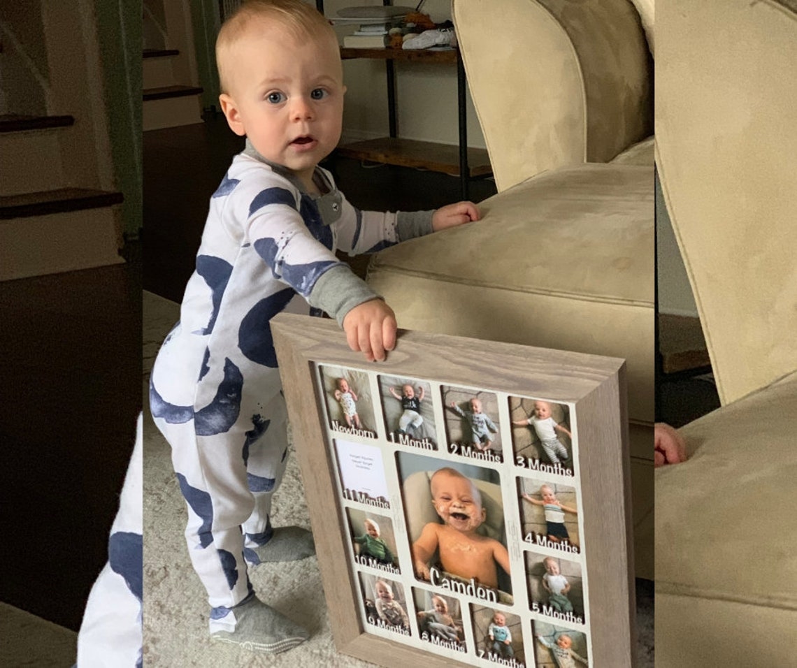 Baby First Year Personalized Frame Holds Twelve 2.5 X | Etsy