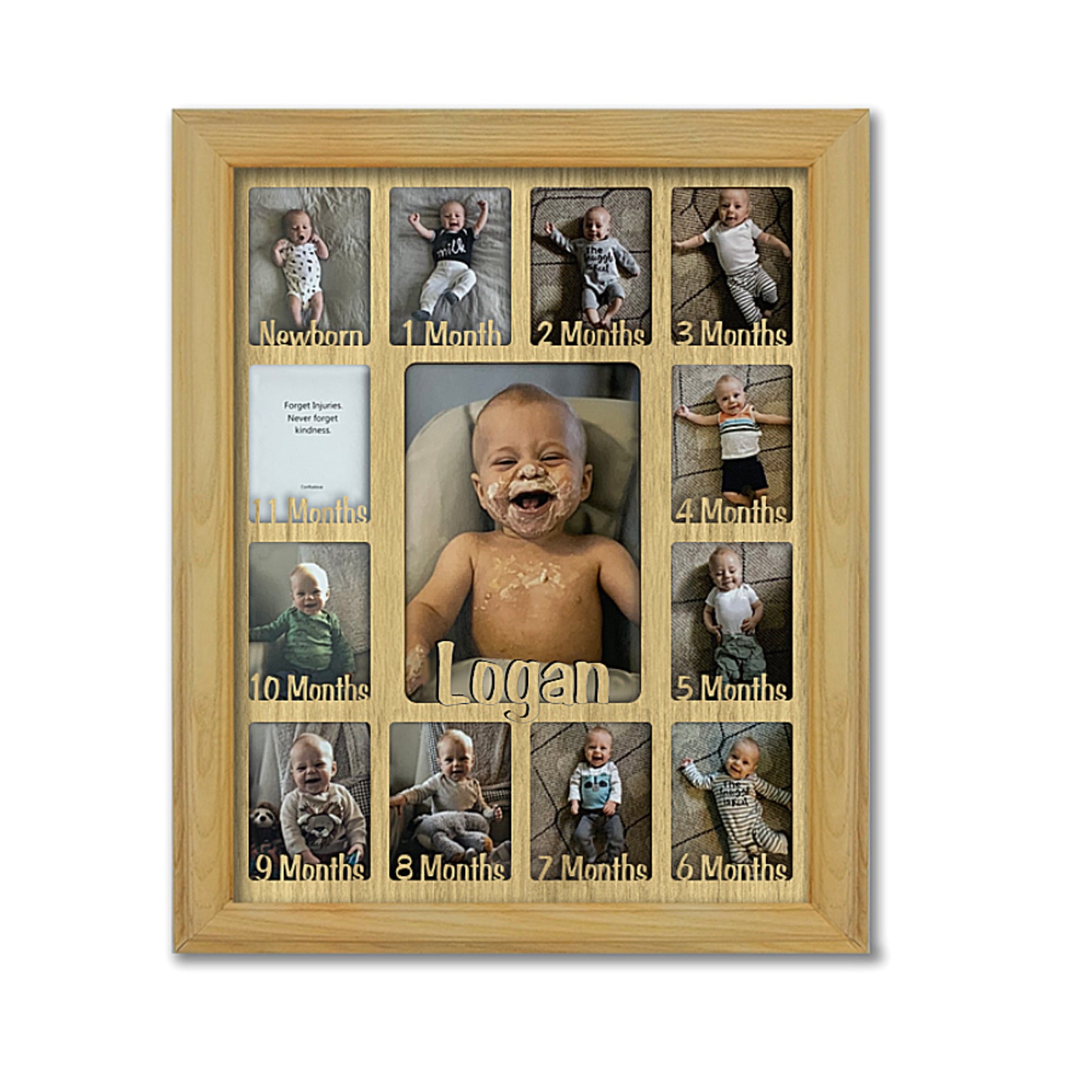 Baby First Year Personalized Frame Holds Twelve 2.5 X - Etsy