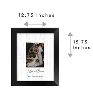 Anniversary Guest Signature Book Picture Frame - Personalized Name and ...