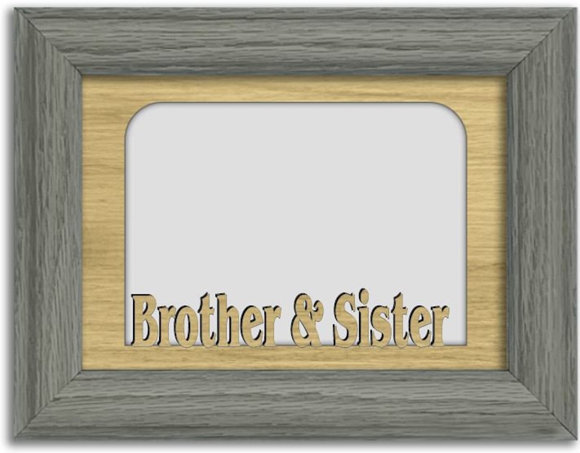 Brother and Sister Family Tabletop Picture Frame Holds 4x6 | Etsy