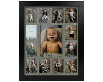 Baby First Year Personalized Frame Holds Twelve 2.5 X | Etsy
