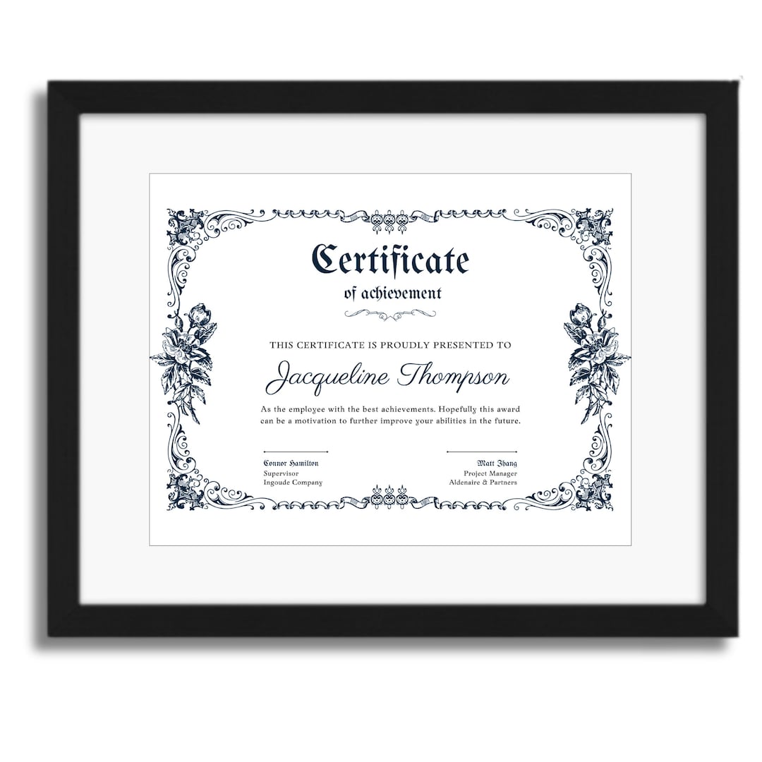 Graduation Diploma Picture Frame - Certificate Frame Displays 8.5x11 ...