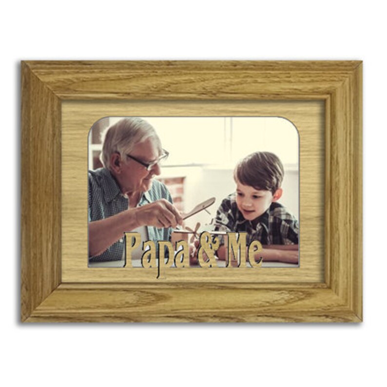 Papa and Me Tabletop Picture Frame Holds 4x6 Photo - Etsy UK
