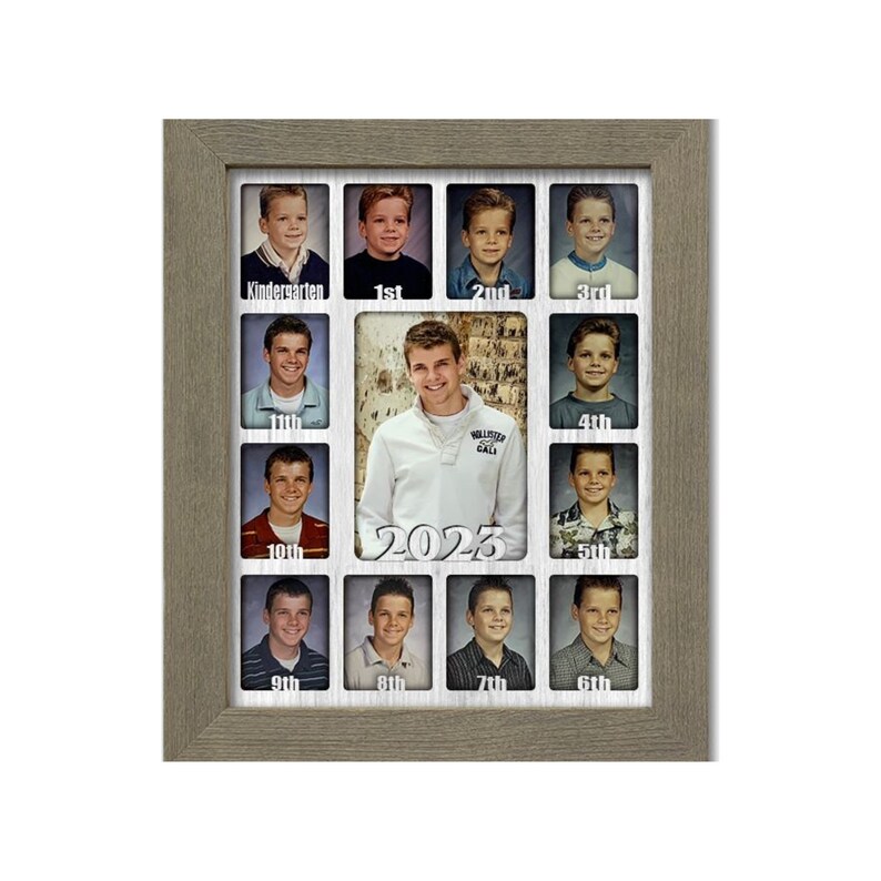 2023 Graduation School Years Picture Frame Holds Twelve - Etsy