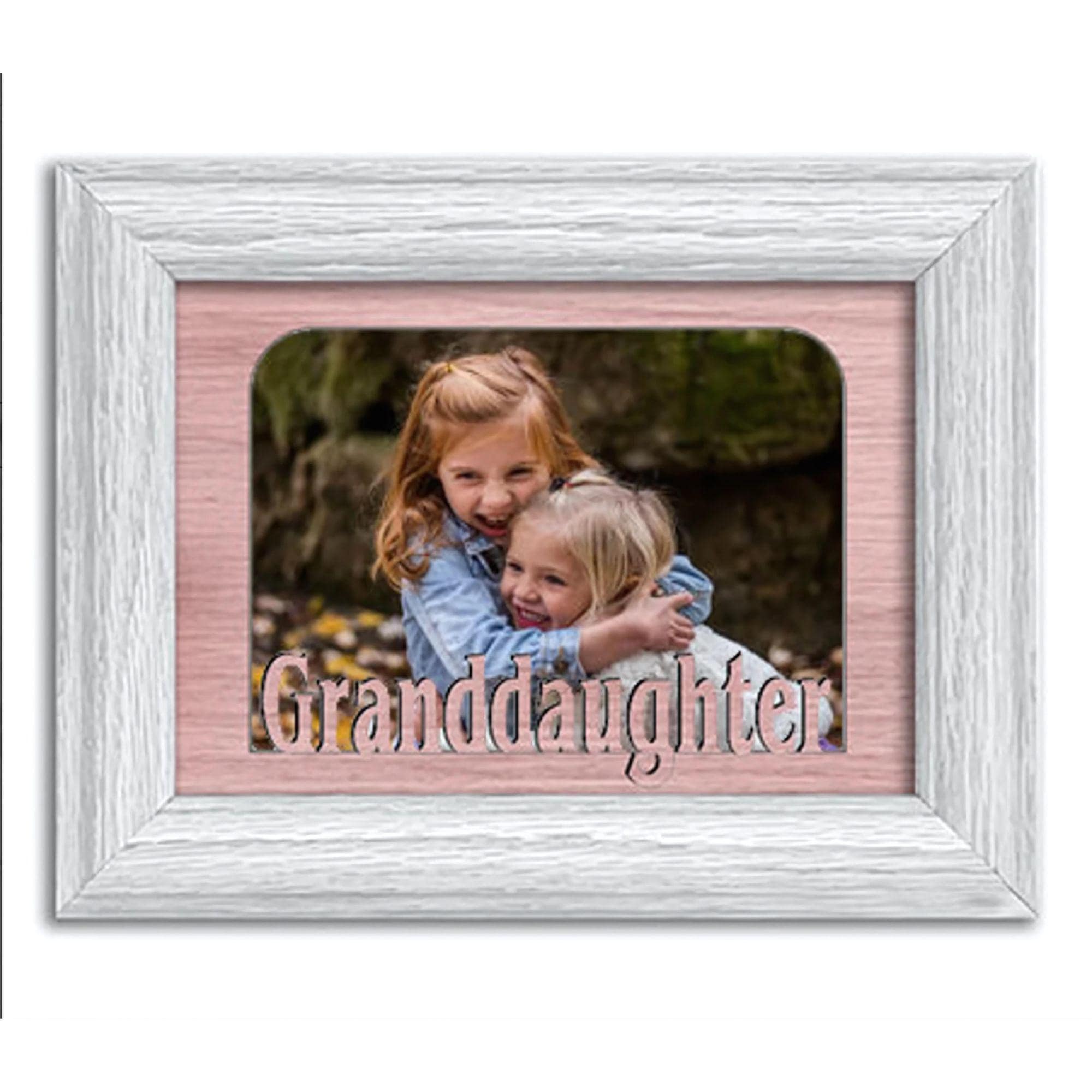 Granddaughter Tabletop Picture Frame - Holds 4x6 Photo - Multiple Color ...