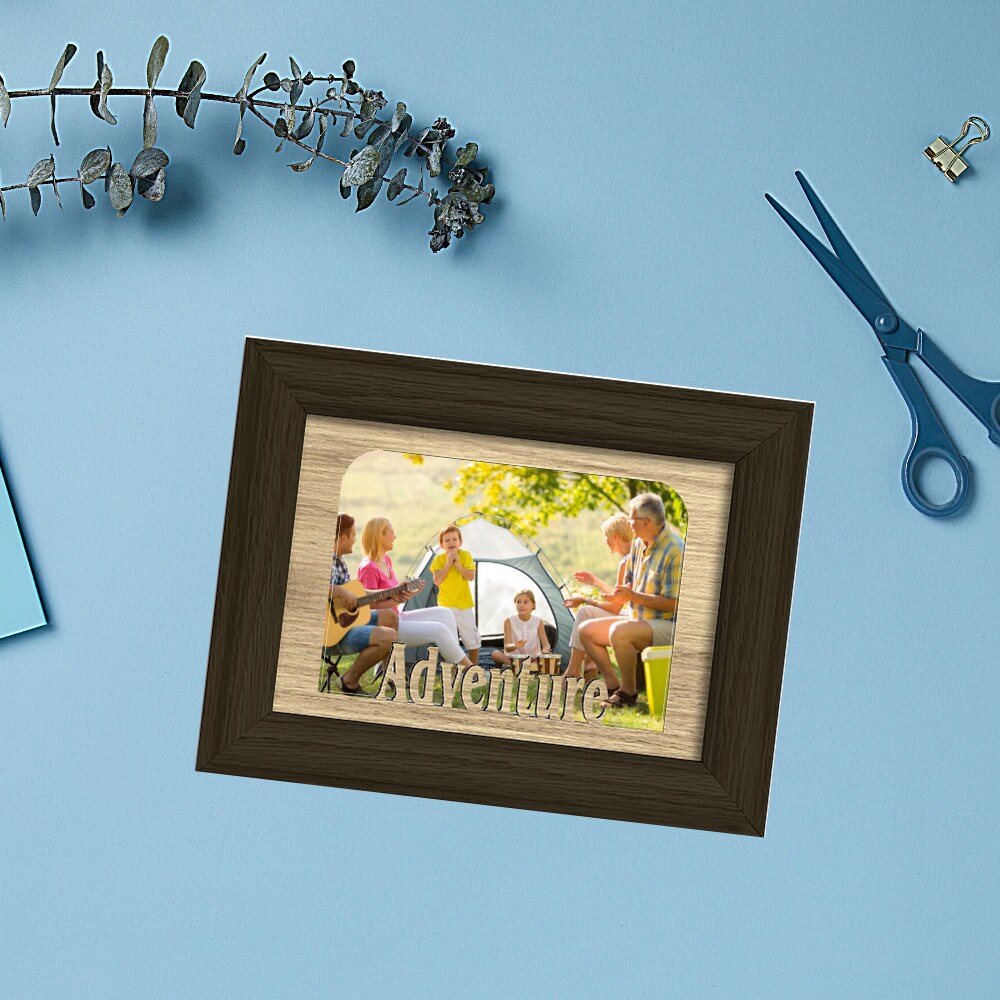 Adventure Picture Frame - Holds 4x6 Photo - Multiple Color Options ...