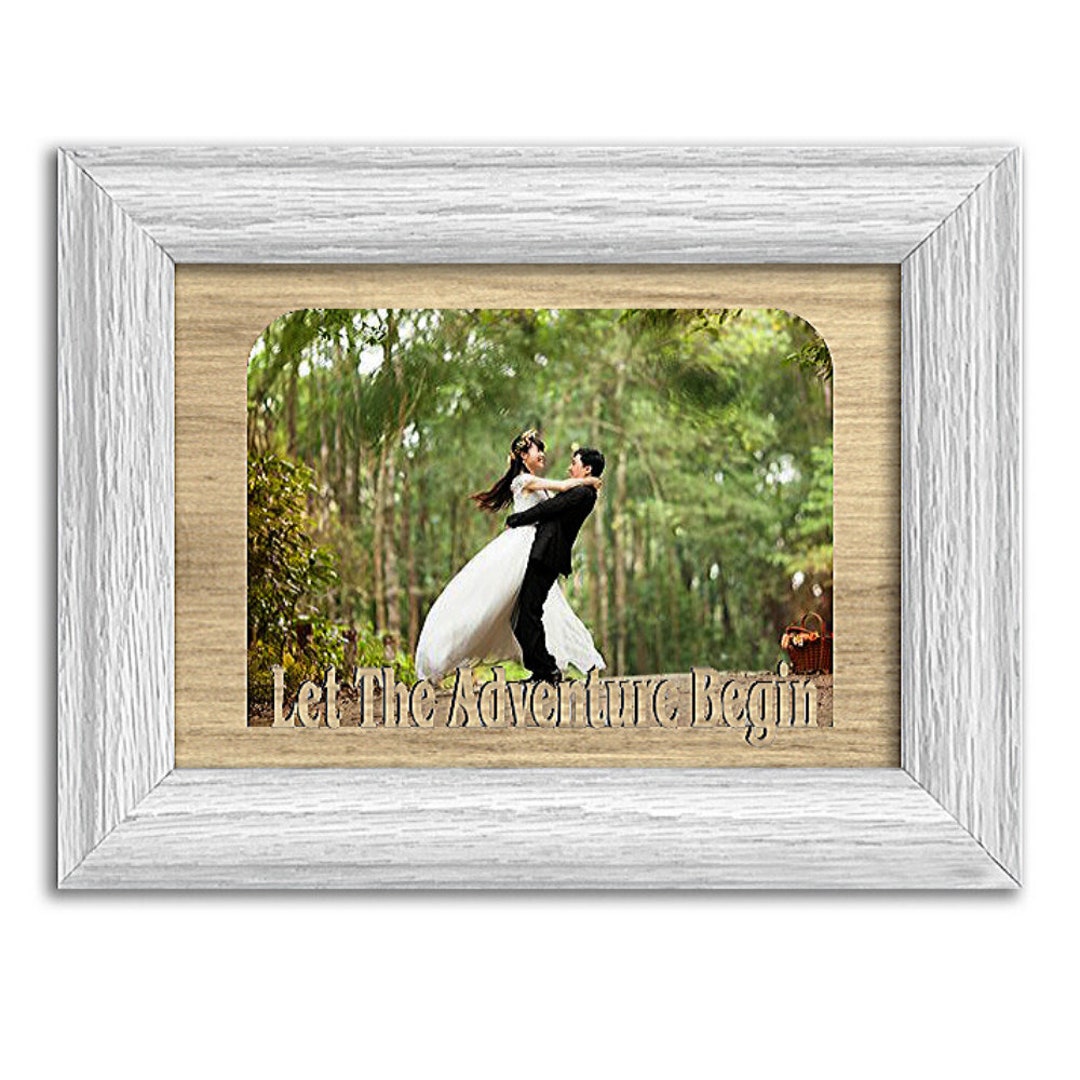 Let the Adventure Begin Tabletop Picture Frame - Holds 4x6 Photo ...