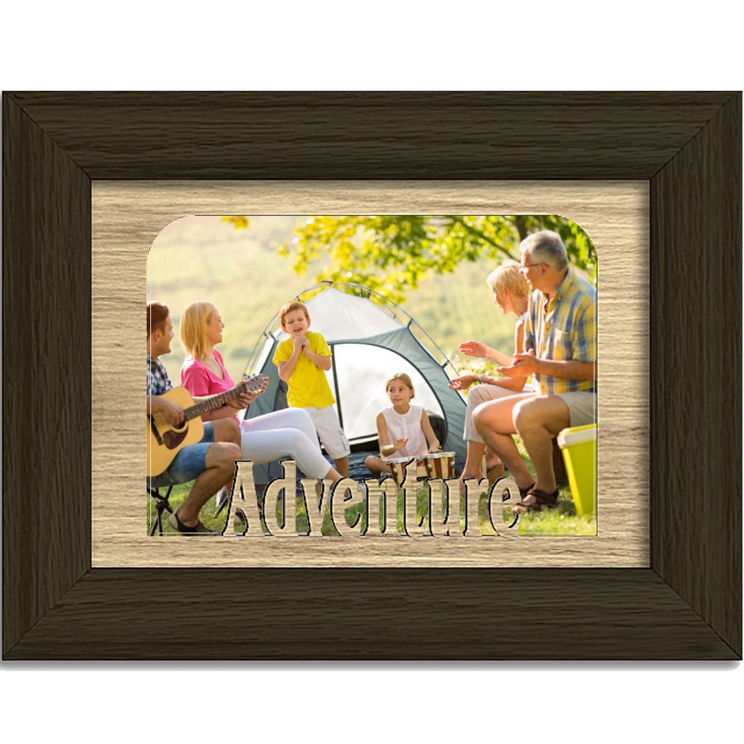 Adventure Picture Frame - Holds 4x6 Photo - Multiple Color Options ...