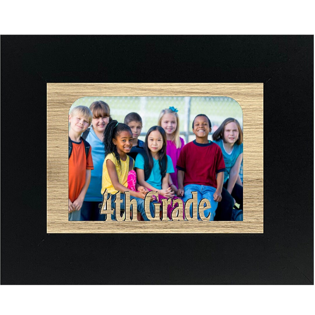 Personalized School Frame 4th Grade Picture Frame - Holds 4x6 Photo ...