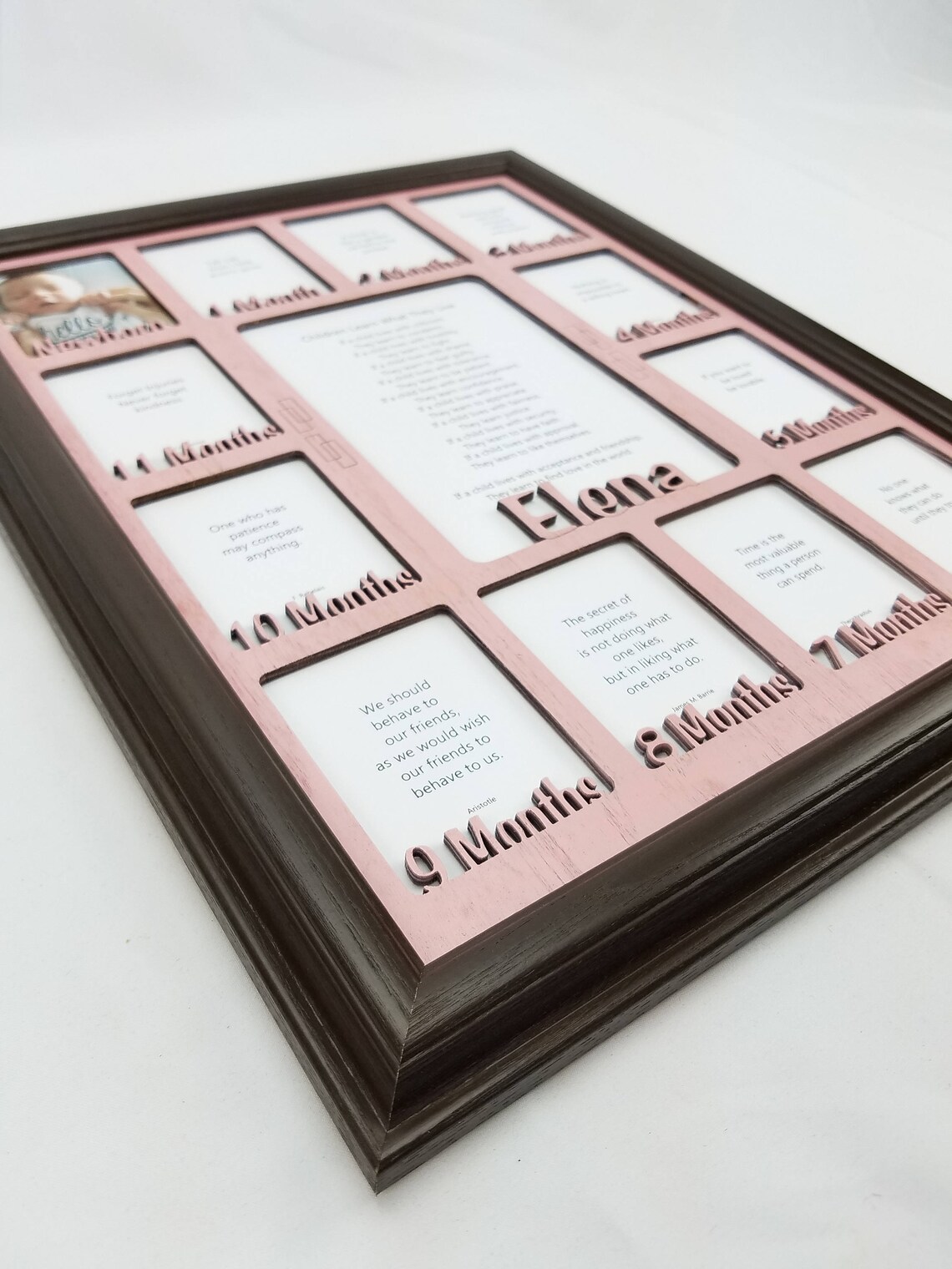 Baby First Year Personalized Frame Holds Twelve 2.5 X - Etsy