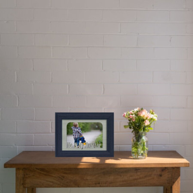 Me and My Tractor Tabletop Picture Frame Holds 4x6 Photo | Etsy