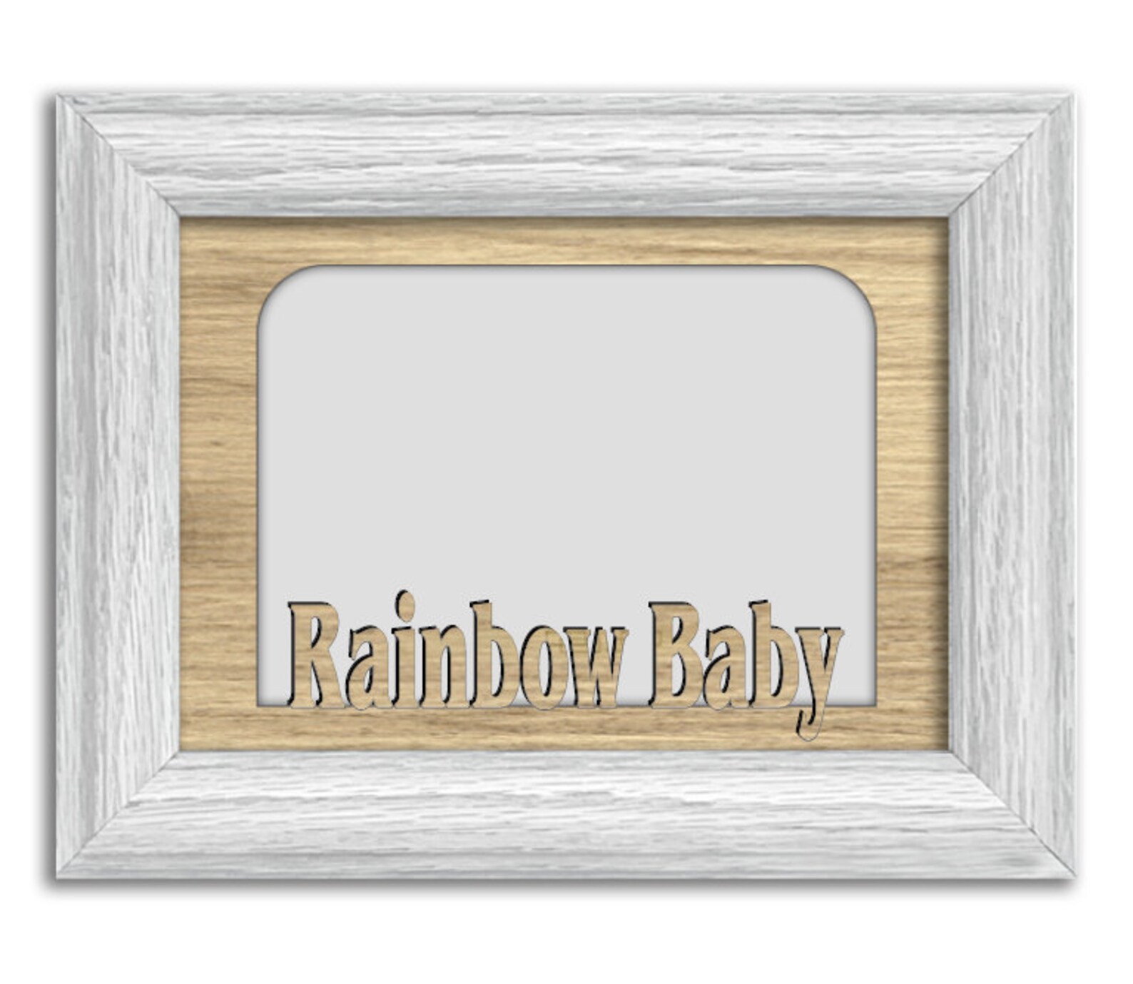 Rainbow Baby | Newborn Picture Frame | Nursery Decor | Solid Hardwood ...