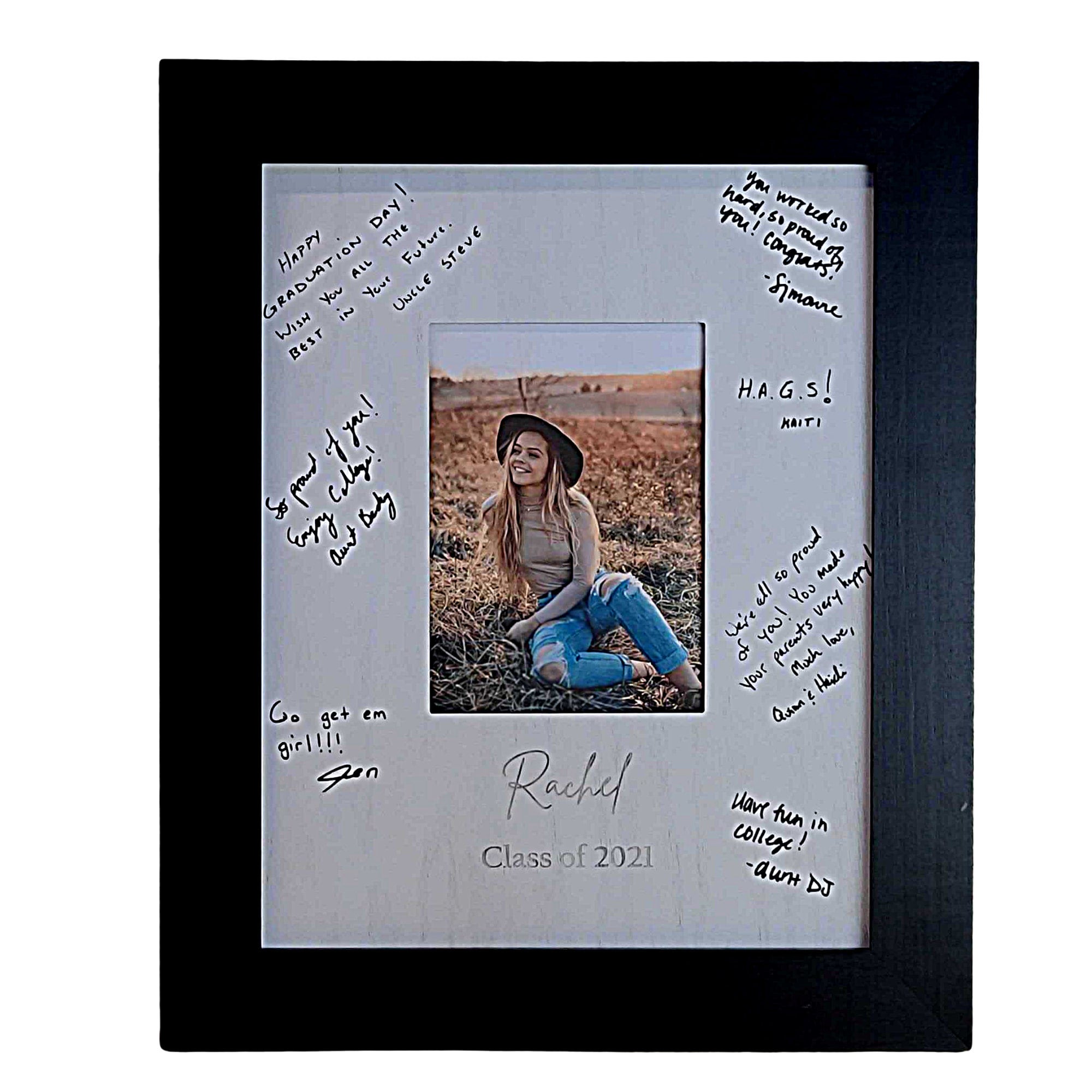Graduation Guest Book Picture Frame - Personalized With Childs Name and ...