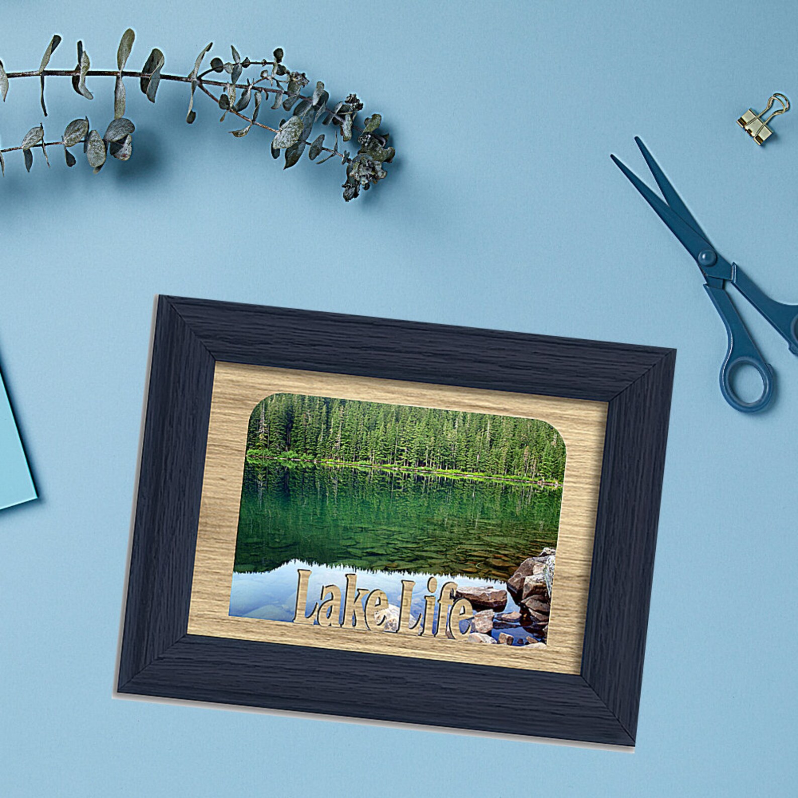 Lake Life Picture Frame Holds 4x6 Photo Multiple Color - Etsy