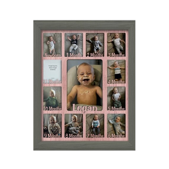 Baby First Year Personalized Frame Holds Twelve 2.5 X | Etsy