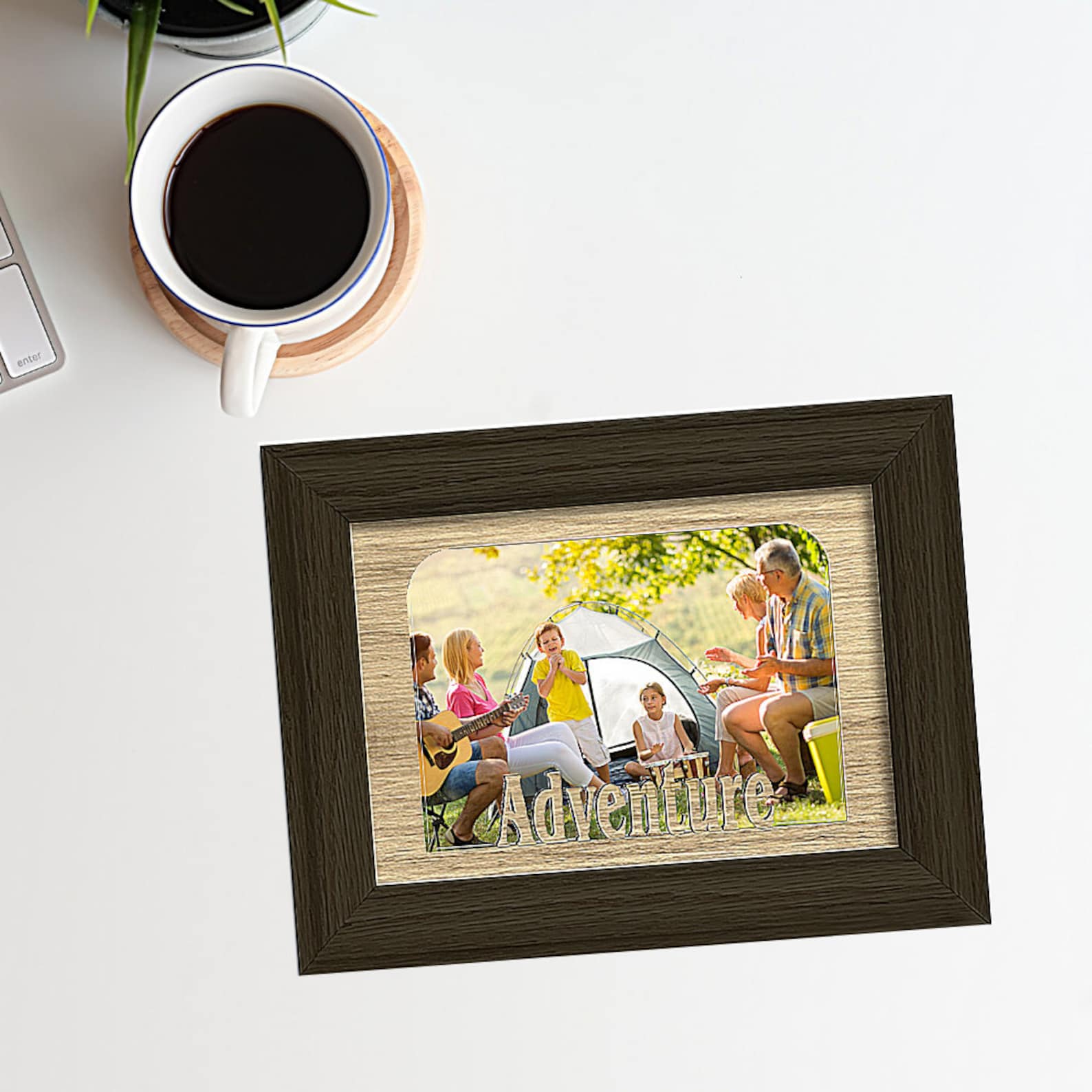 Adventure Picture Frame - Holds 4x6 Photo - Multiple Color Options ...