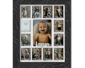 Baby First Year Personalized Frame Holds Twelve 2.5 X | Etsy
