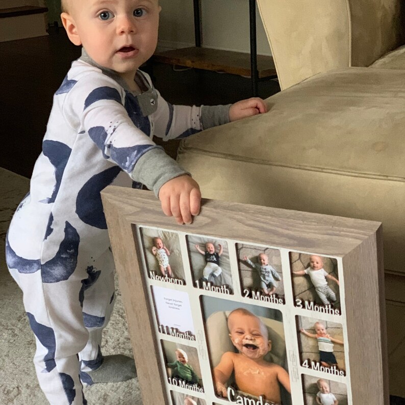 Baby First Year Personalized Frame Holds Twelve 2.5 x | Etsy
